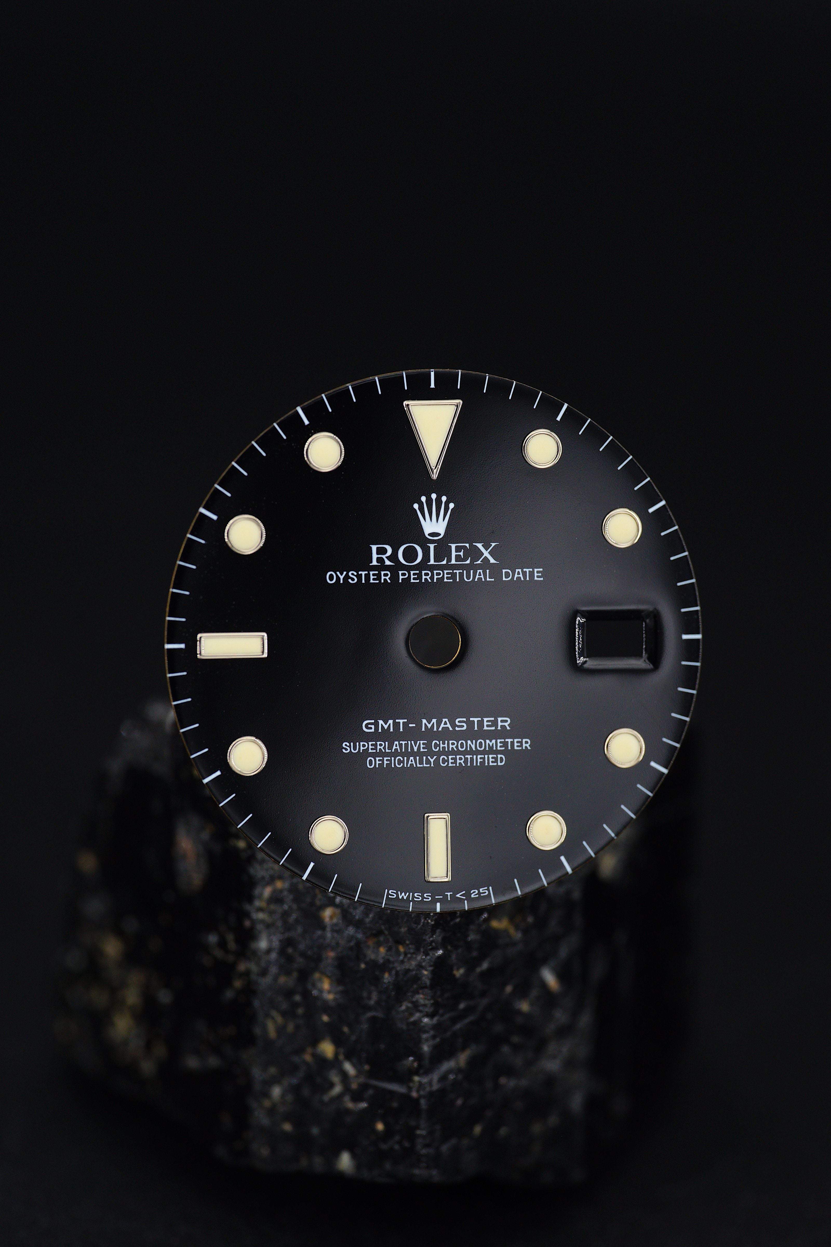 Rolex black dial for GMT-Master II 16710 | 16760 Tritium Pumpkin Patin ...