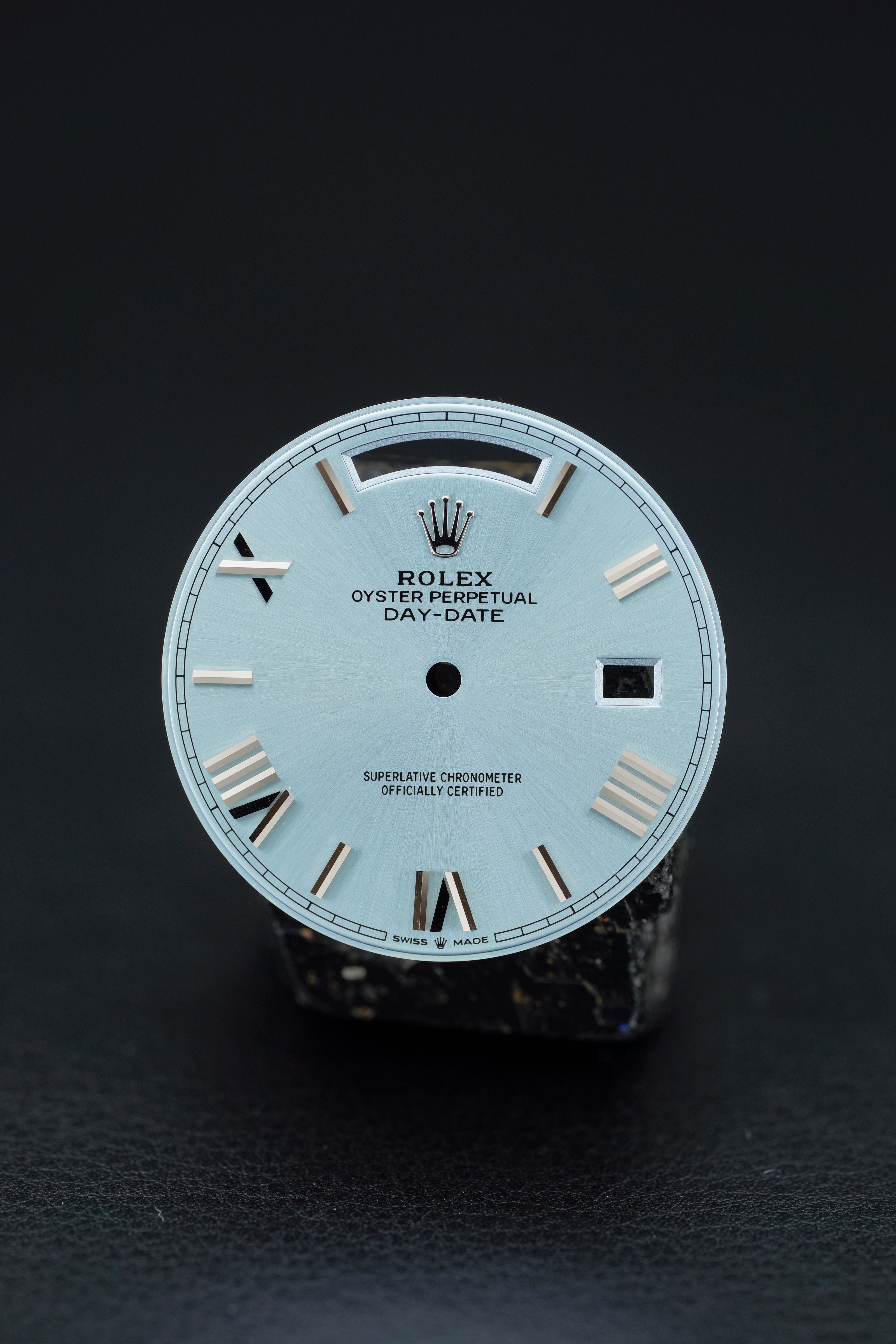 Rolex "Ice Blue" Zifferblatt (2022) für OP Day-Date 40 mm 228206 | 228 ...